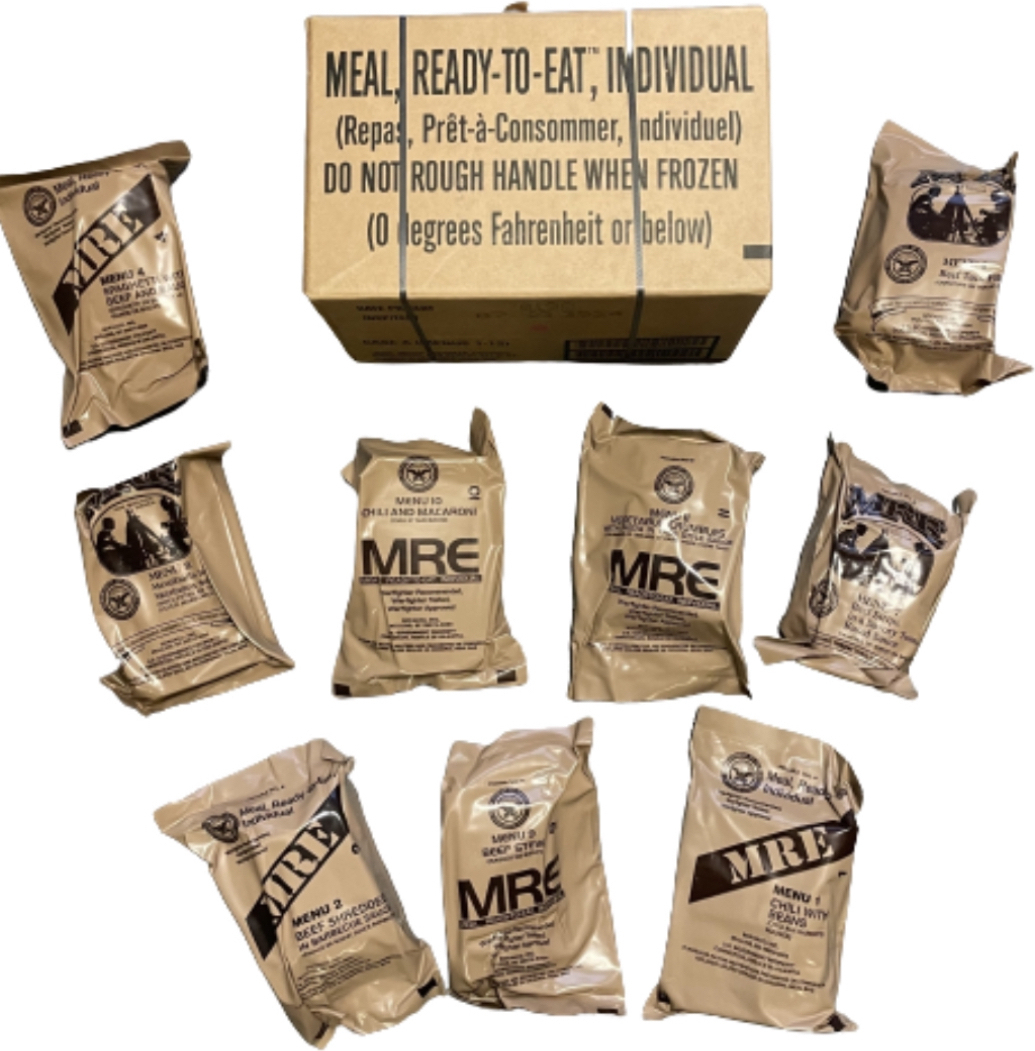 MRE US Army Menu 11 Vegetable Crumbles with Pasta in Taco Style Sauce ...