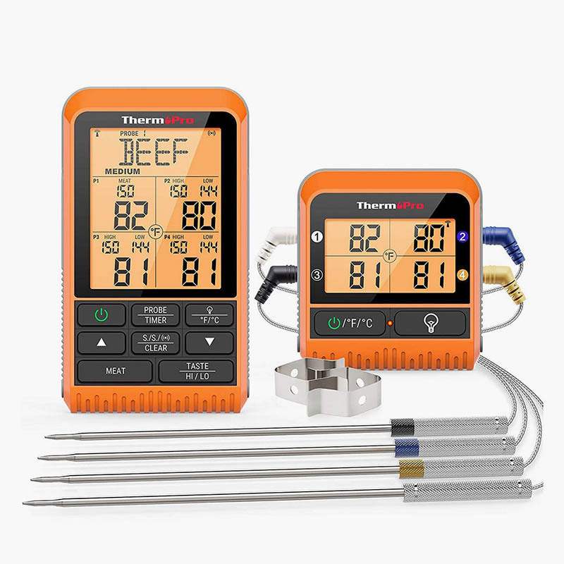 Thermo Pro Ασύρματο Ψηφιακό Θερμόμετρο Μαγειρικής με Ακίδα TP-829 ...