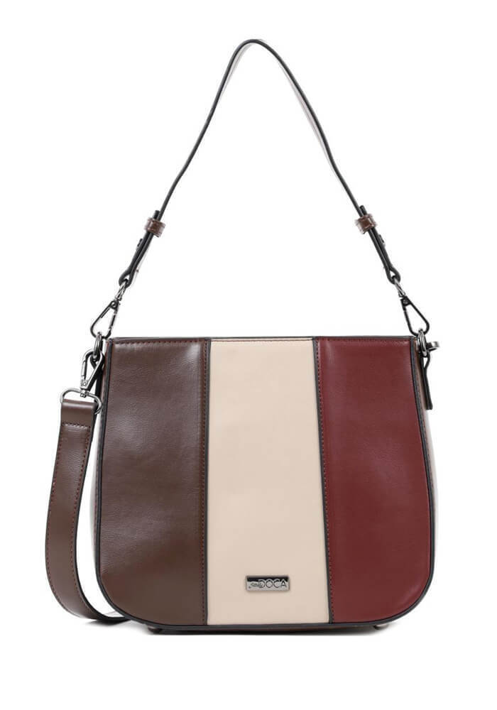 Doca Γυναικεία Flap Bag 'Ωμου Καφέ 18780 | Skroutz.gr