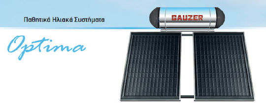 Gauzer Optima Classic Ηλιακός Θερμοσίφωνας 200 λίτρων Glass Τριπλής ...