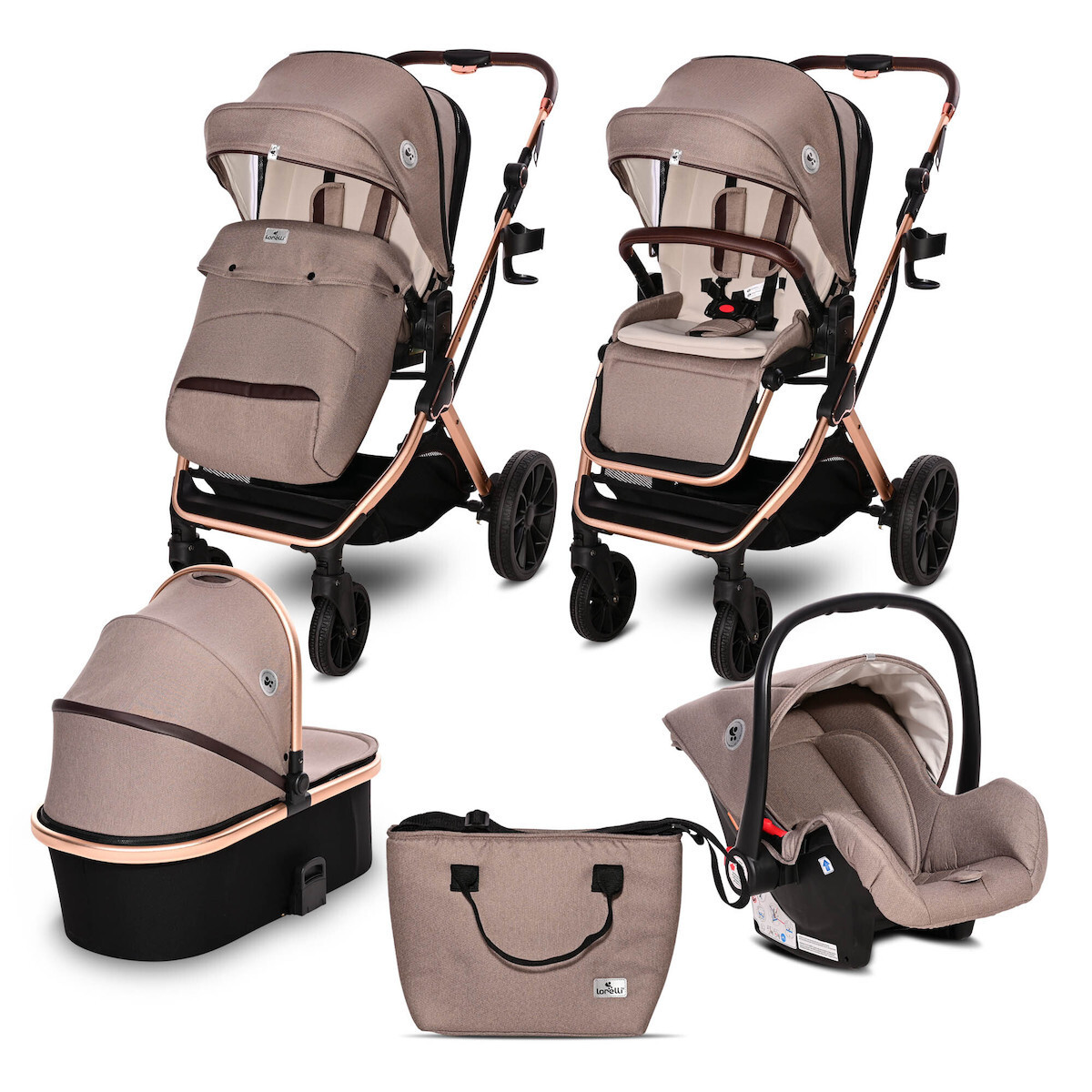 Lorelli Πολυκαρότσι Glory Pearl Beige 10021762303 | Skroutz.gr