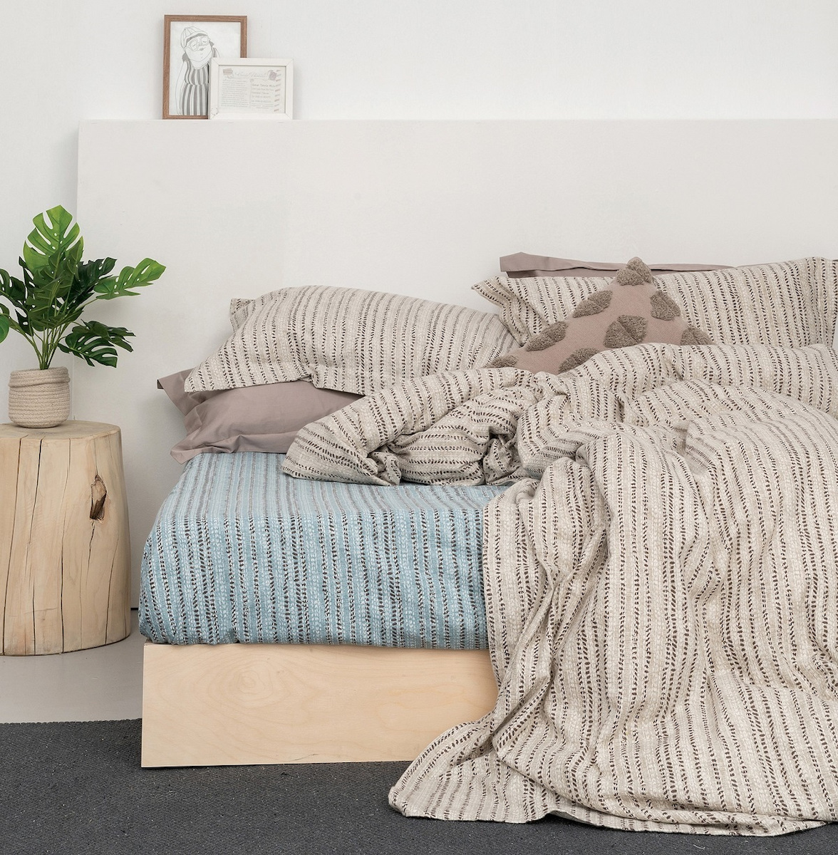 Palamaiki Σετ Σεντόνια Υπέρδιπλα με Λάστιχο 170x200x35εκ. CW280 9 ...