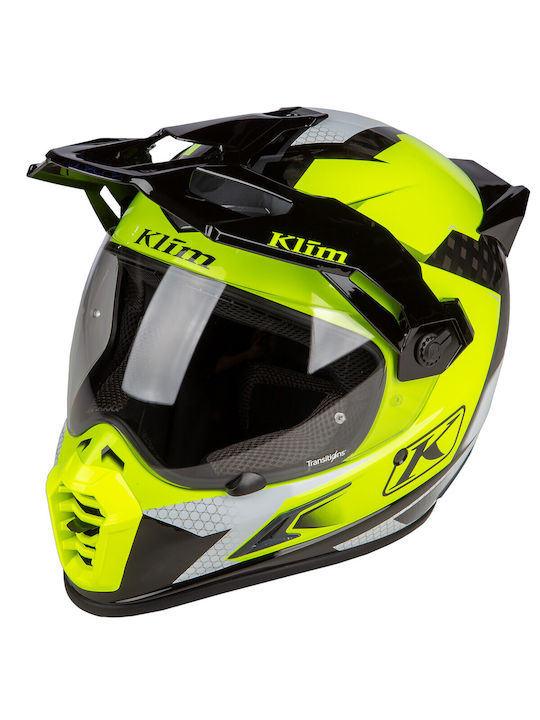 Klim Dual Krios Pro Charger Hi-Vis Κράνος Μηχανής On-Off 3900-000-012 ...