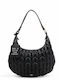 Le Pandorine Kate Γυναικεία Τσάντα Hobo 'Ωμου Μαύρη 22XAILAL-03 ...