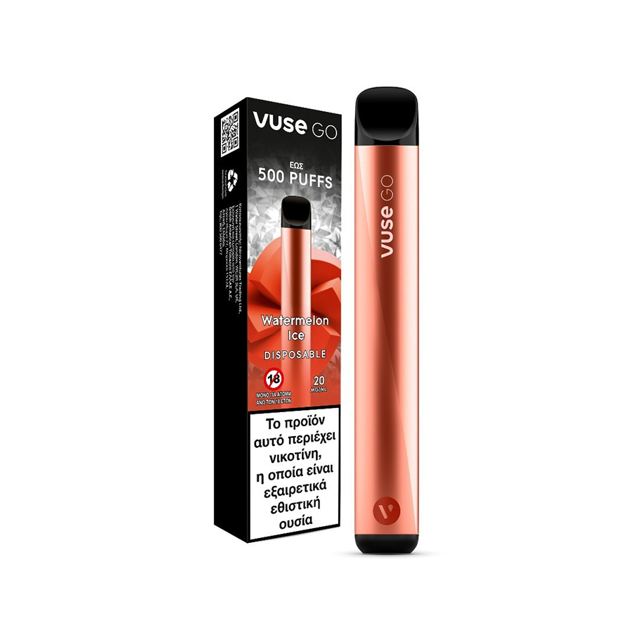 Vuse Go Watermelon Ice Disposable Pen Kit 2ml με Ενσωματωμένη Μπαταρία ...