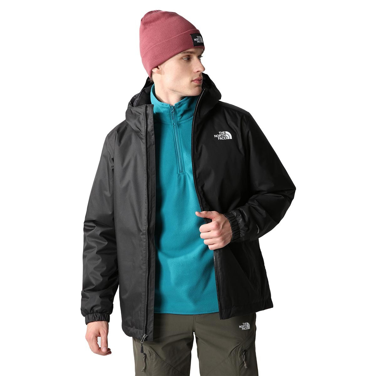 The North Face Quest Insulated Χειμωνιάτικο Μπουφάν Μαύρο NF00C302KY4 ...