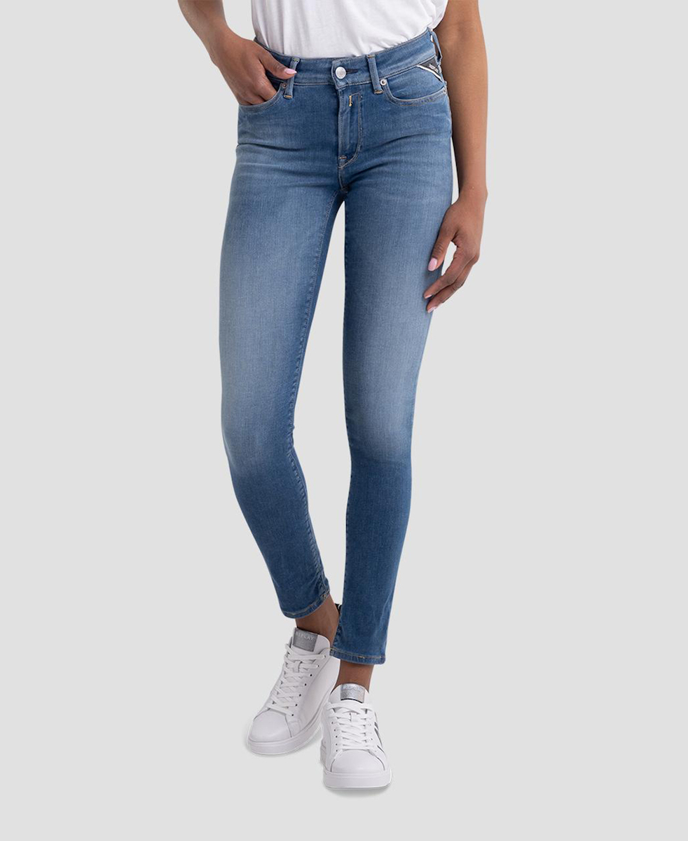 Replay Ψηλόμεσο Γυναικείο Jean Παντελόνι σε Skinny Εφαρμογή WHW689.000.661Y74-009 | Skroutz.gr