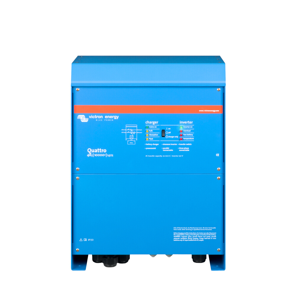 Victron Energy Quattro 48/10000/140-100/100 VE.Bus 120V Output Inverter ...