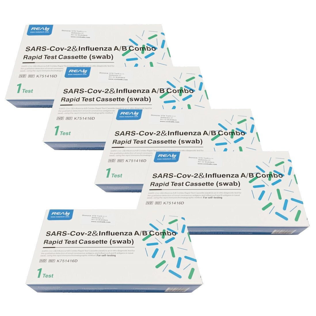 Realy SARS-Cov2 & Influenza A/B Combo Rapid Test Cassete Διαγνωστικό ...