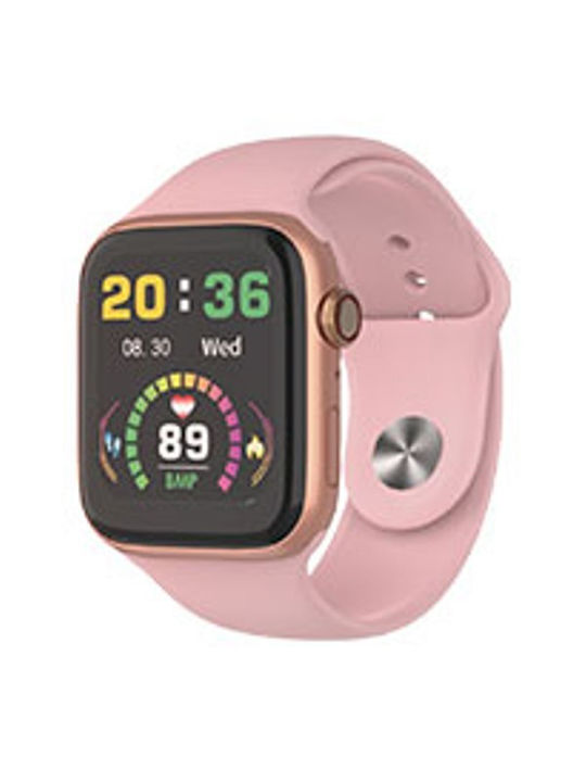Moveteck TR9169 Aluminium Smartwatch (Ροζ) | Skroutz.gr