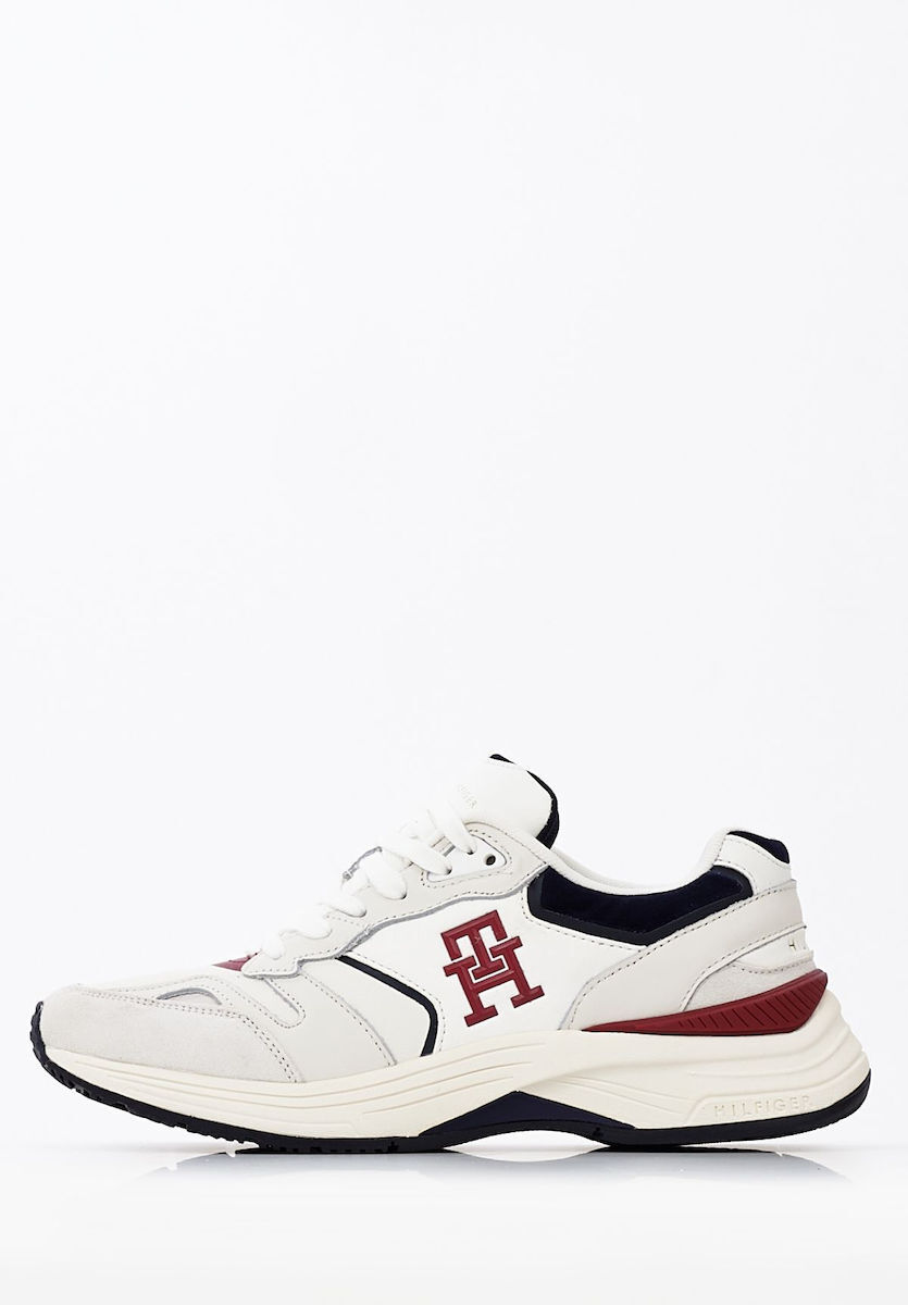 Tommy Hilfiger Modern Preppy Runner Γυναικεία Chunky Sneakers Λευκά ...