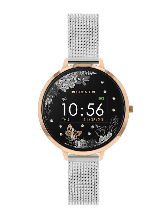 Reflex Active Series 03 38mm Smartwatch with Heart Rate Monitor (Silver ...