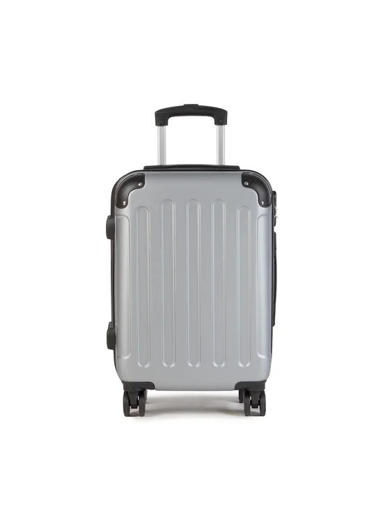 Forest CF1720 Βαλίτσα Καμπίνας Ταξιδιού με ύψος 52cm σε Ασημί χρώμα ...