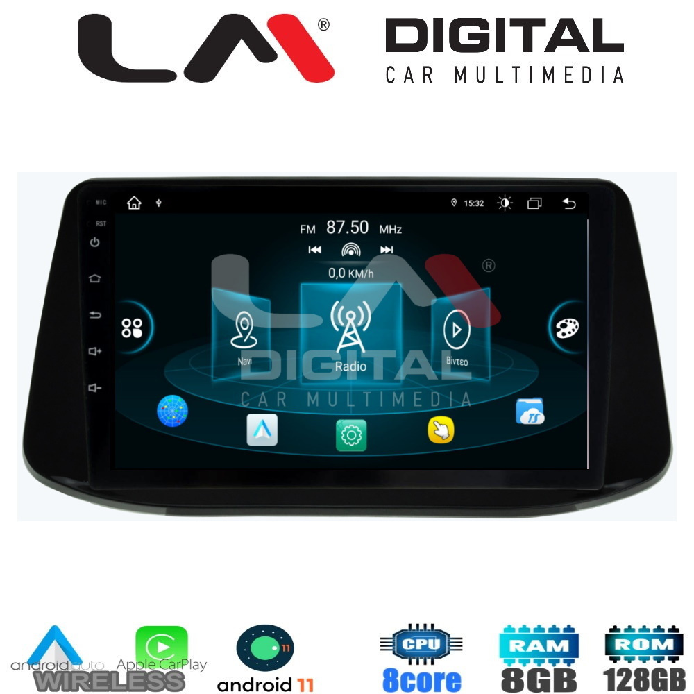 LM Digital Ηχοσύστημα Αυτοκινήτου για Hyundai i30 2018+ (Bluetooth/USB/WiFi/GPS) με Οθόνη Αφής 9 ...
