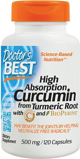 Doctor's Best High Absorption Curcumin 500mg 120 κάψουλες | Skroutz.gr