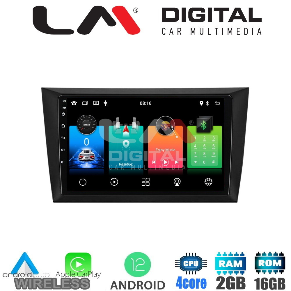 LM Digital Ηχοσύστημα Αυτοκινήτου για VW Golf 6 2008-2012 (Bluetooth ...