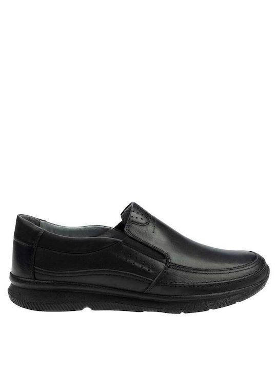 Gotsi Anatomic G818 Δερμάτινα Ανδρικά Μοκασίνια σε Μαύρο Χρώμα | Skroutz.gr
