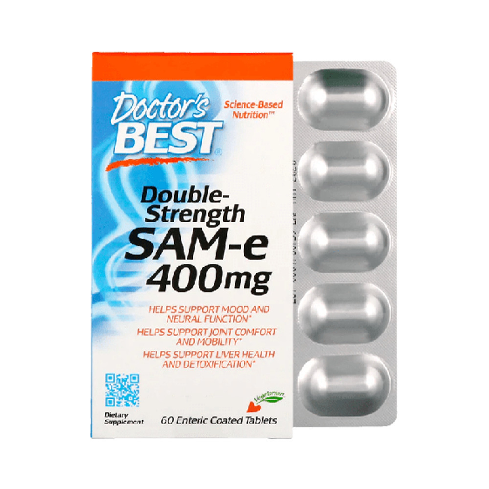 Doctor's Best Sam-E Double Strength 400mg Supliment pentru Anxietate 60 ...