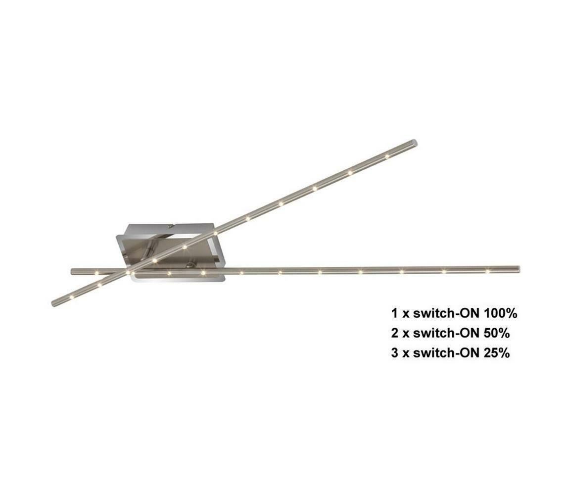 Briloner Tempalte Μοντέρνα Μεταλλική Πλαφονιέρα Οροφής με Ενσωματωμένο ...