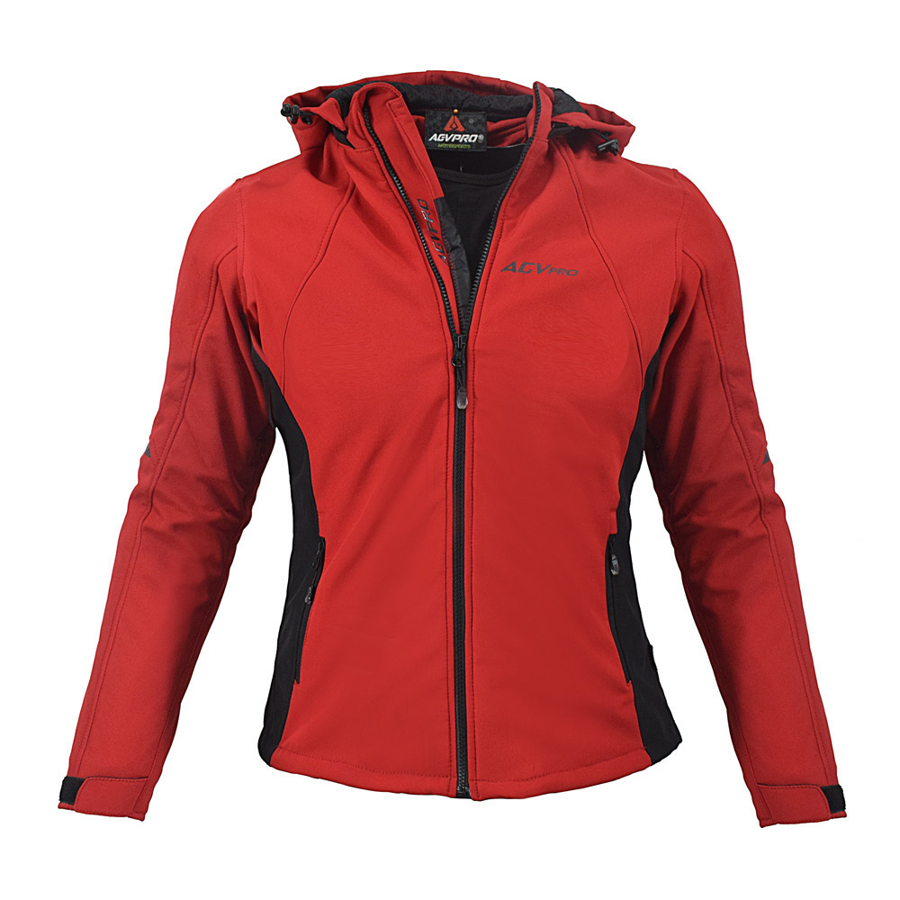 AGVpro Secret-DR Ladies Χειμερινό Γυναικείο Μπουφάν Μηχανής Softshell Αδιάβροχο Κόκκινο GVR23901 ...