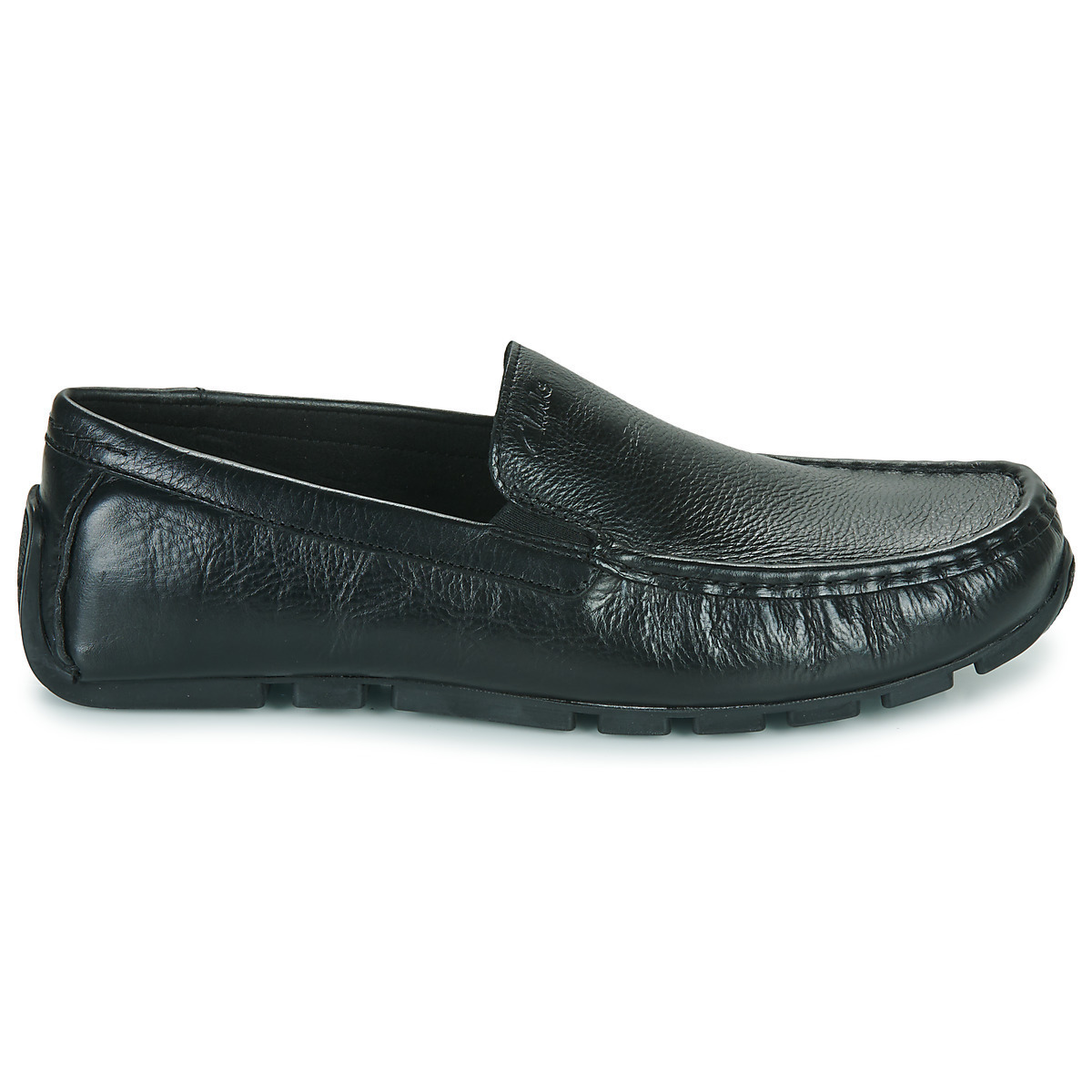 Clarks Oswick Plain Δερμάτινα Ανδρικά Μοκασίνια σε Μαύρο Χρώμα 26166684 ...