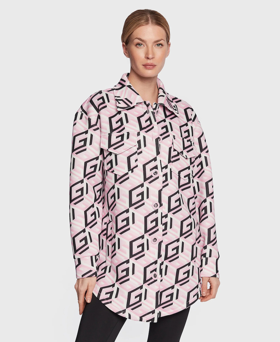 Guess Emilee V3RH01JR06W Μακρυμάνικο Γυναικείο Πουκάμισο Medium G Cube ...