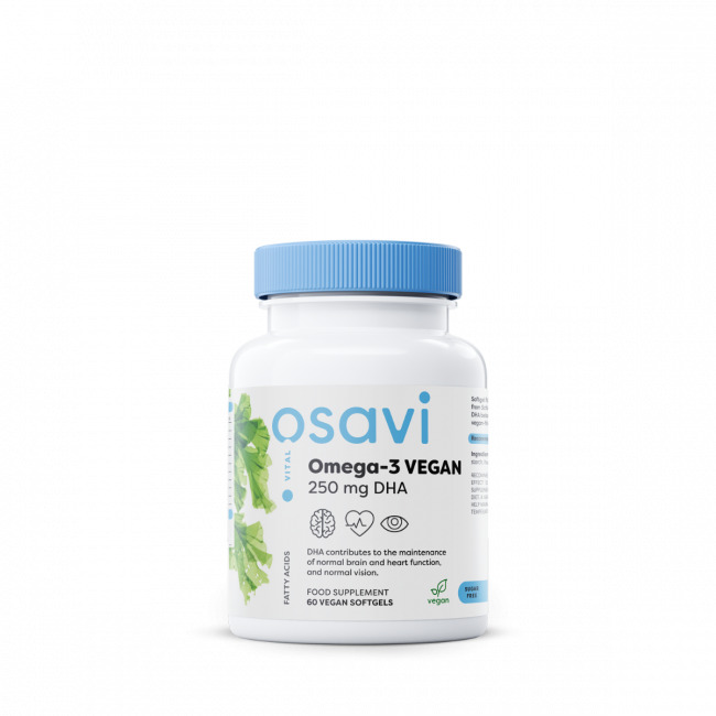 Osavi Omega 3 Vegan DHA 250mg 60 φυτικές κάψουλες | Skroutz.gr