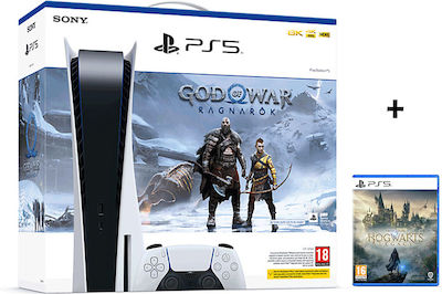 Sony PlayStation 5 825GB με God of War Ragnarok (Voucher) & Hogwarts Legacy | Skroutz.gr
