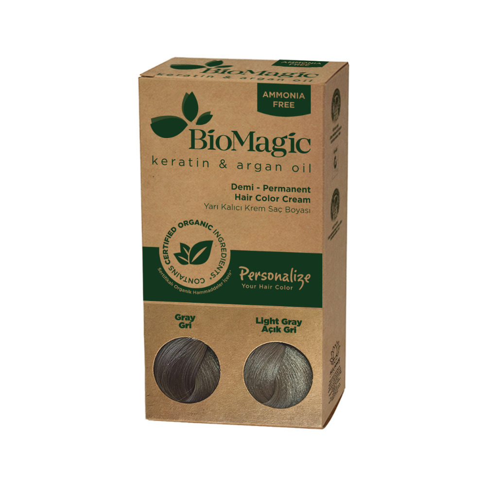 BioMagic Keratin & Argan Oil Demi-Permanent Light Gray 60ml | Skroutz.gr