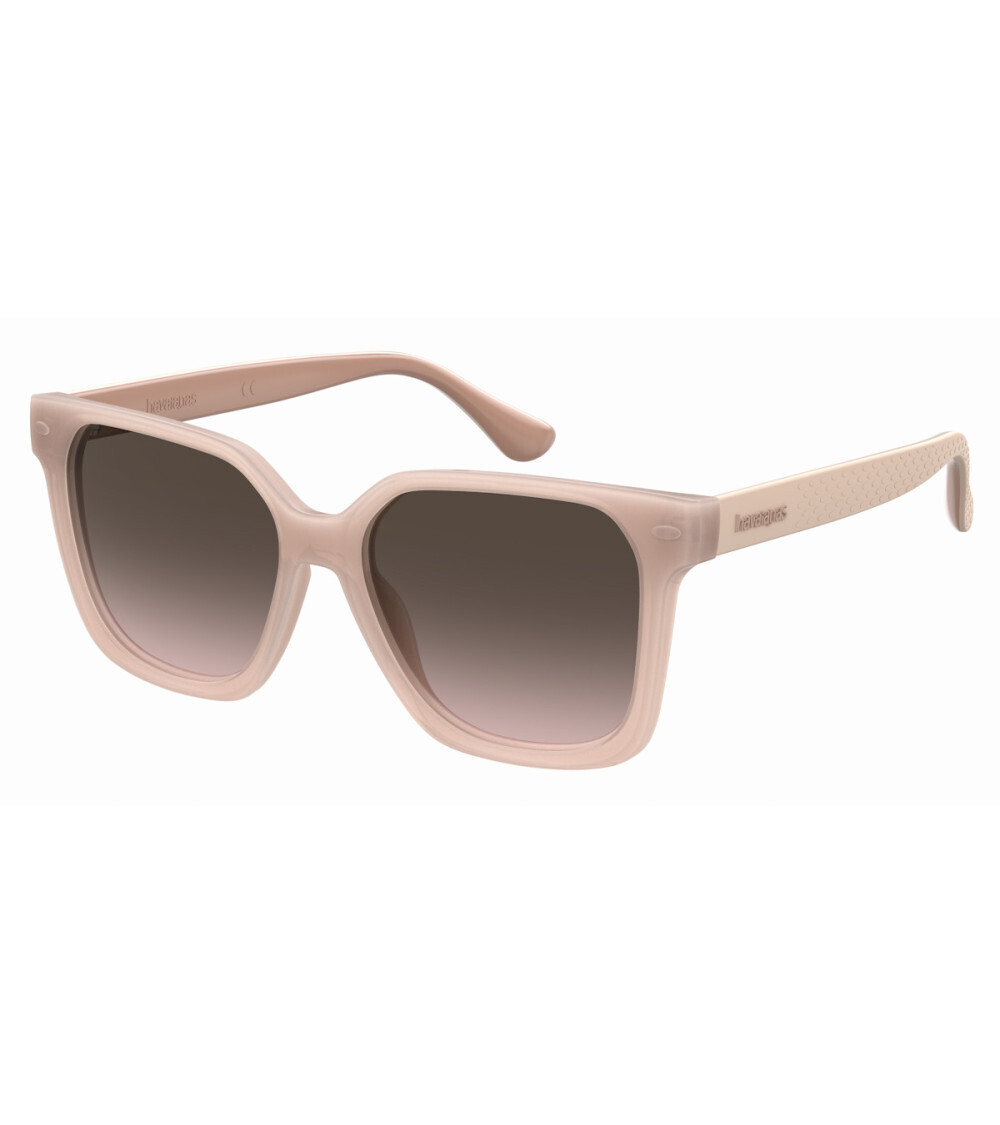 Havaianas Imbe Γυναικεία Γυαλιά Ηλίου με Ροζ Κοκκάλινο Σκελετό και Καφέ ...