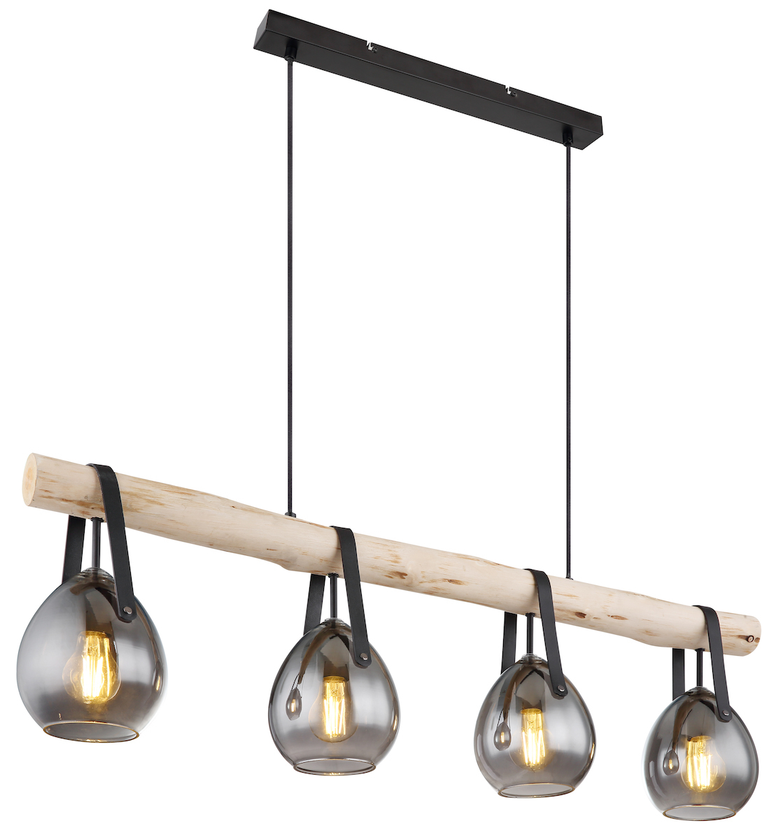 Globo Lighting Diethild Μοντέρνο Κρεμαστό Φωτιστικό Πολύφωτο Ράγα για 4 ...