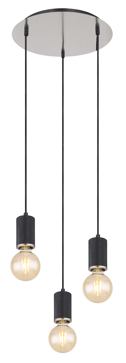 Globo Lighting Joseba Κλασικό Κρεμαστό Φωτιστικό Τρίφωτο με Ντουί E27 ...