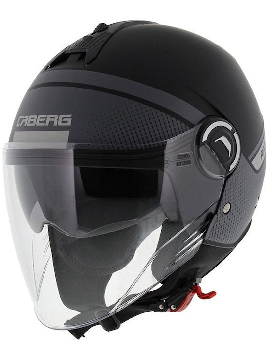 Caberg Riviera V4 Elite Black/Antracite/Gray Matt Κράνος Μηχανής Jet ...