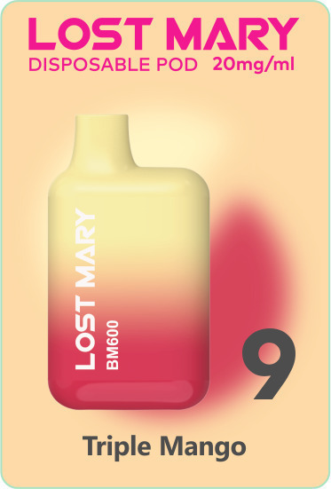 Lost Mary BM600 Ηλεκτρονικό Τσιγάρο μιας Χρήσης 600 Εισπνοών Triple Mango 2ml 20mg Triple Mango ...