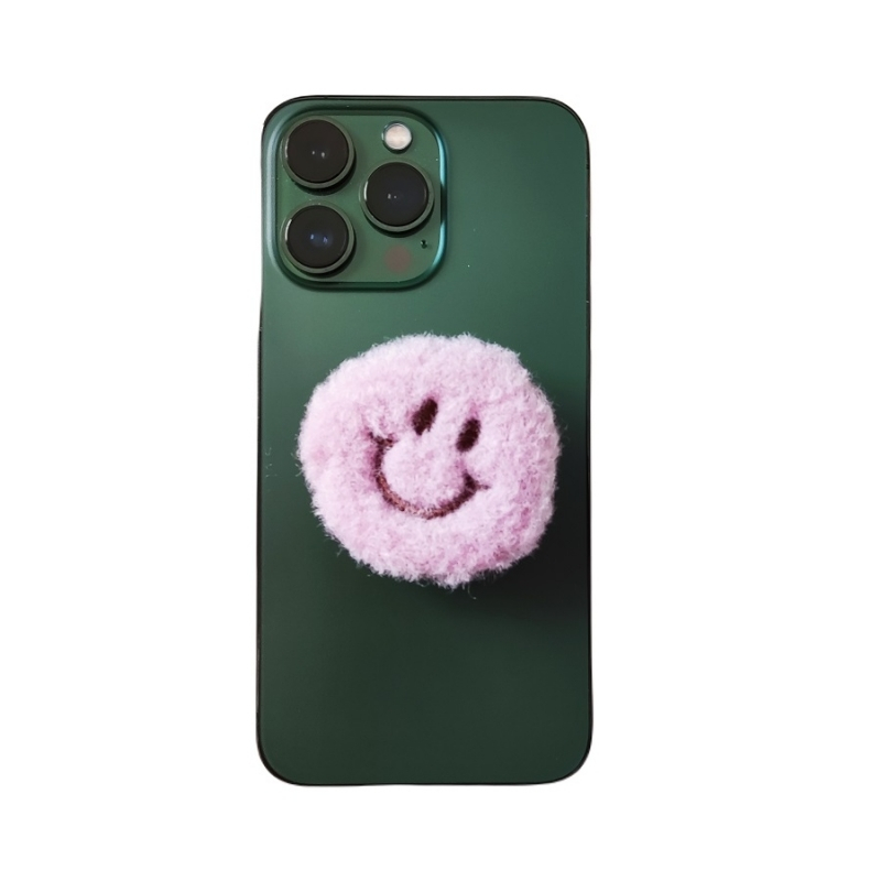 Pop Mobile Stand Fluffy Smile Κινητού Ροζ | Skroutz.gr