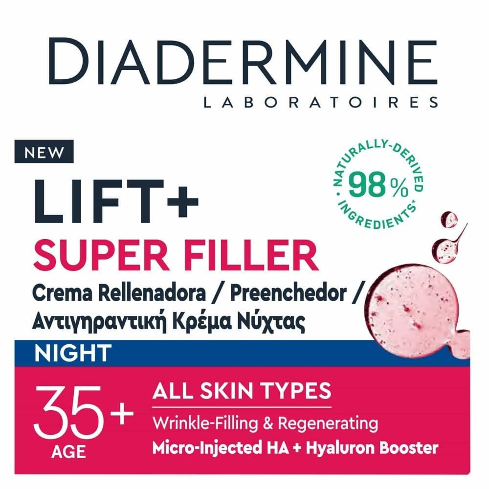 Diadermine Lift+ Super Filler Αντιγηραντική Κρέμα Προσώπου Νυκτός με ...