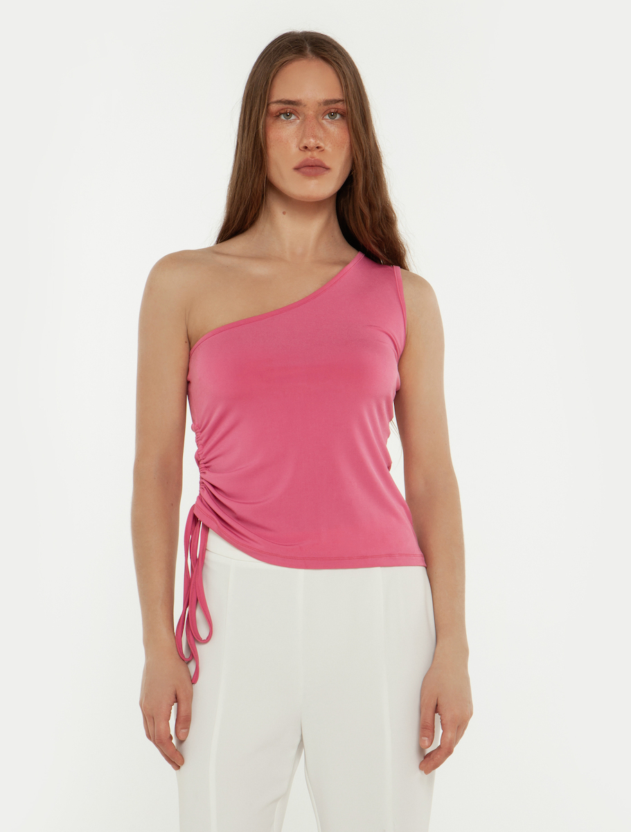 Toi&Moi 80-5918-123 Γυναικεία Μπλούζα με έναν Ώμο Ροζ 80-5918-123 | Skroutz.gr