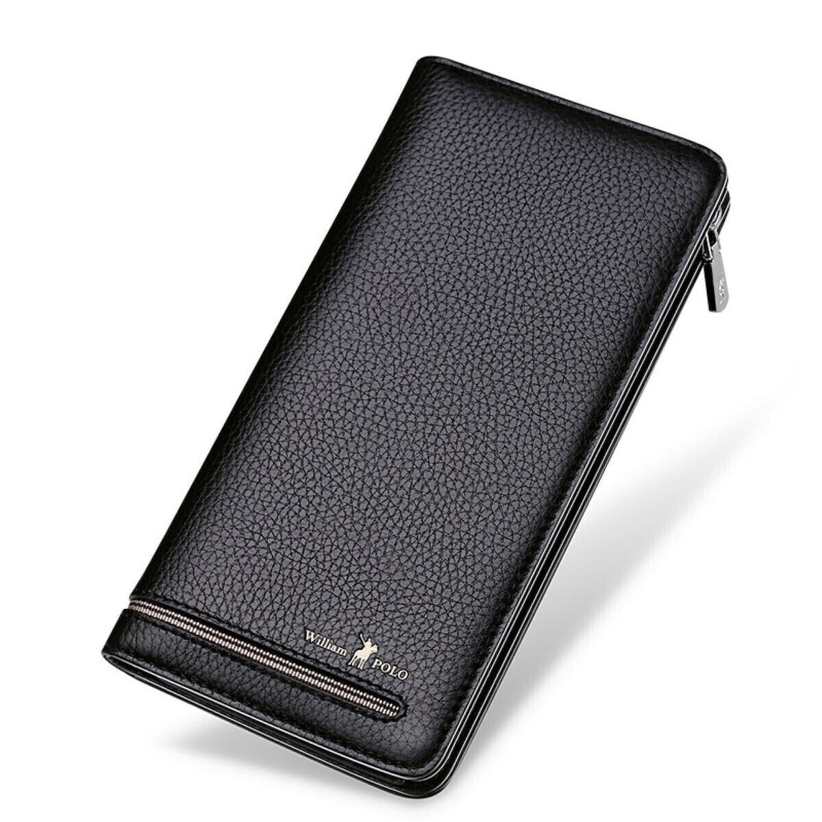William Polo 195191 Δερμάτινο Ανδρικό Πορτοφόλι με RFID Μαύρο | Skroutz.gr
