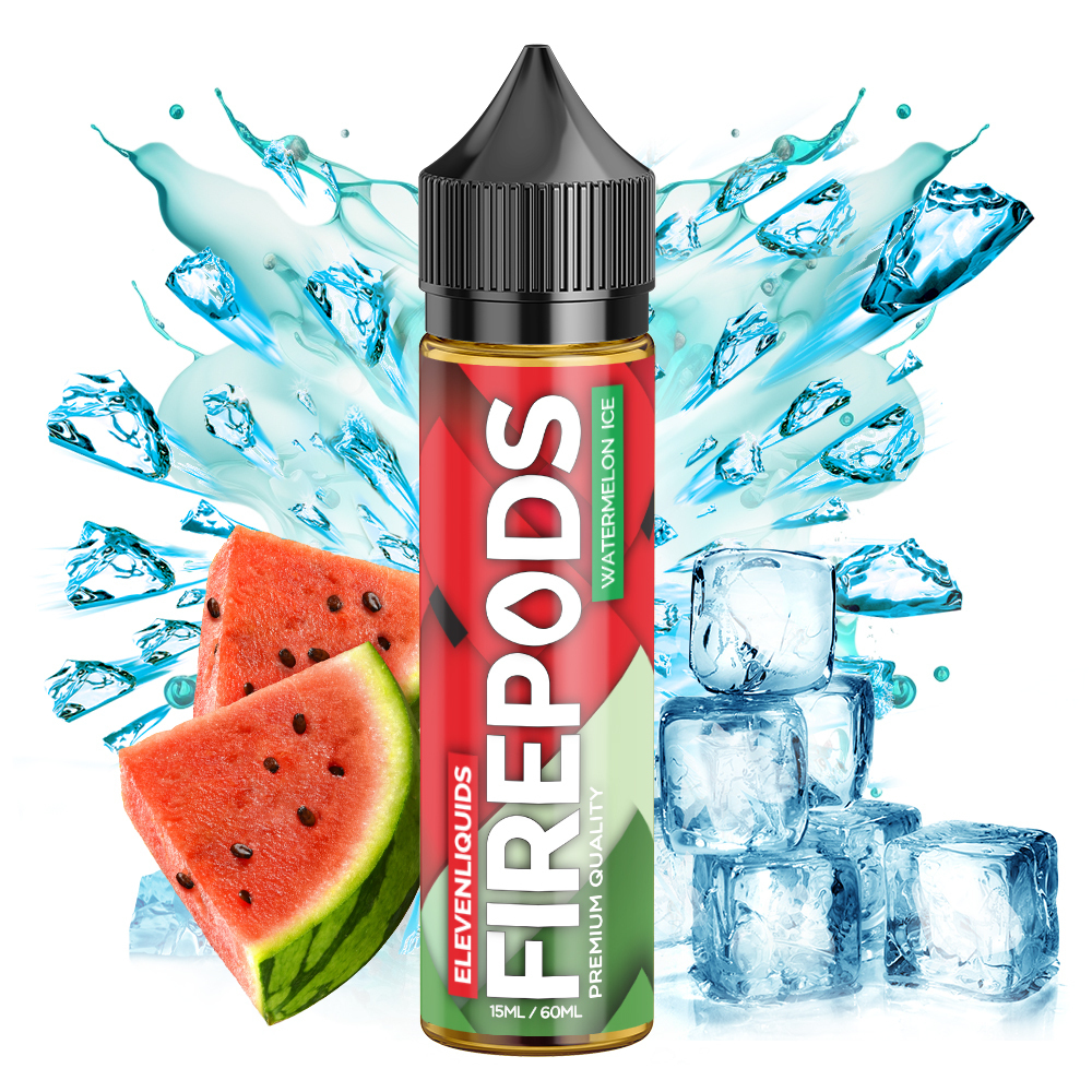Eleven Liquids Flavor Shot Firepods 15ml/60ml 1τμχ Watermelon Ice ...