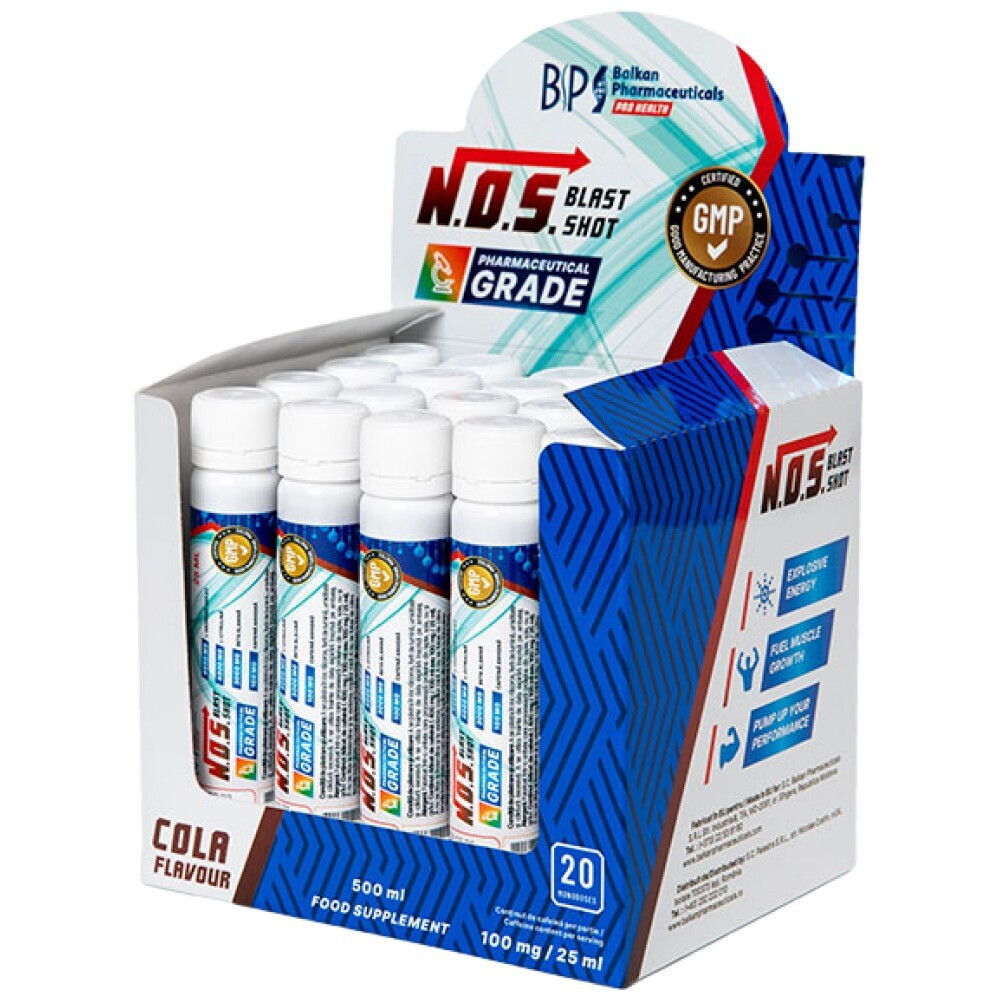 Balkan Pharmaceuticals Nos Blast Shot 25x20ml Cola | Skroutz.gr