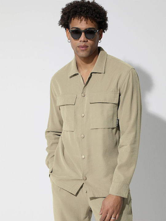 Tommy Hilfiger Ανδρικό Πουκάμισο Μακρυμάνικo Μπεζ DM0DM13030-ACM ...