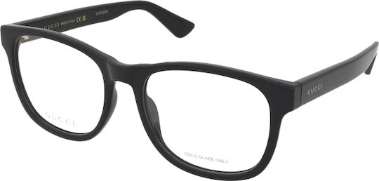 Gucci Κοκκάλινος Σκελετός Γυαλιών σε Μαύρο Χρώμα GG1344O 005 | Skroutz.gr