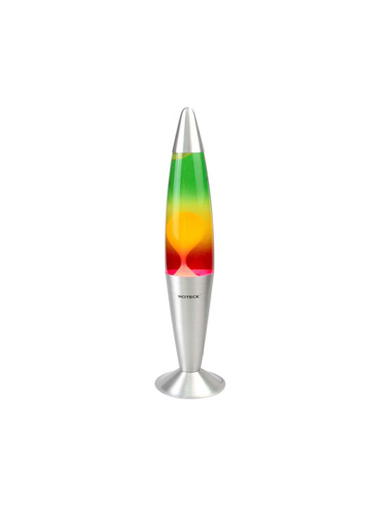 Διακοσμητικό Φωτιστικό LED Lava Lamp 40cm σε Ασημί Χρώμα 03006RLL50CL ...