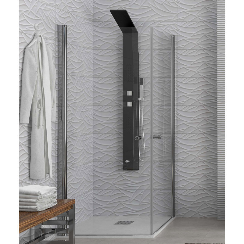 Karag S1 Καμπίνα Ντουζιέρας με Ανοιγόμενη Πόρτα 80x80x200cm Clear Glass ...