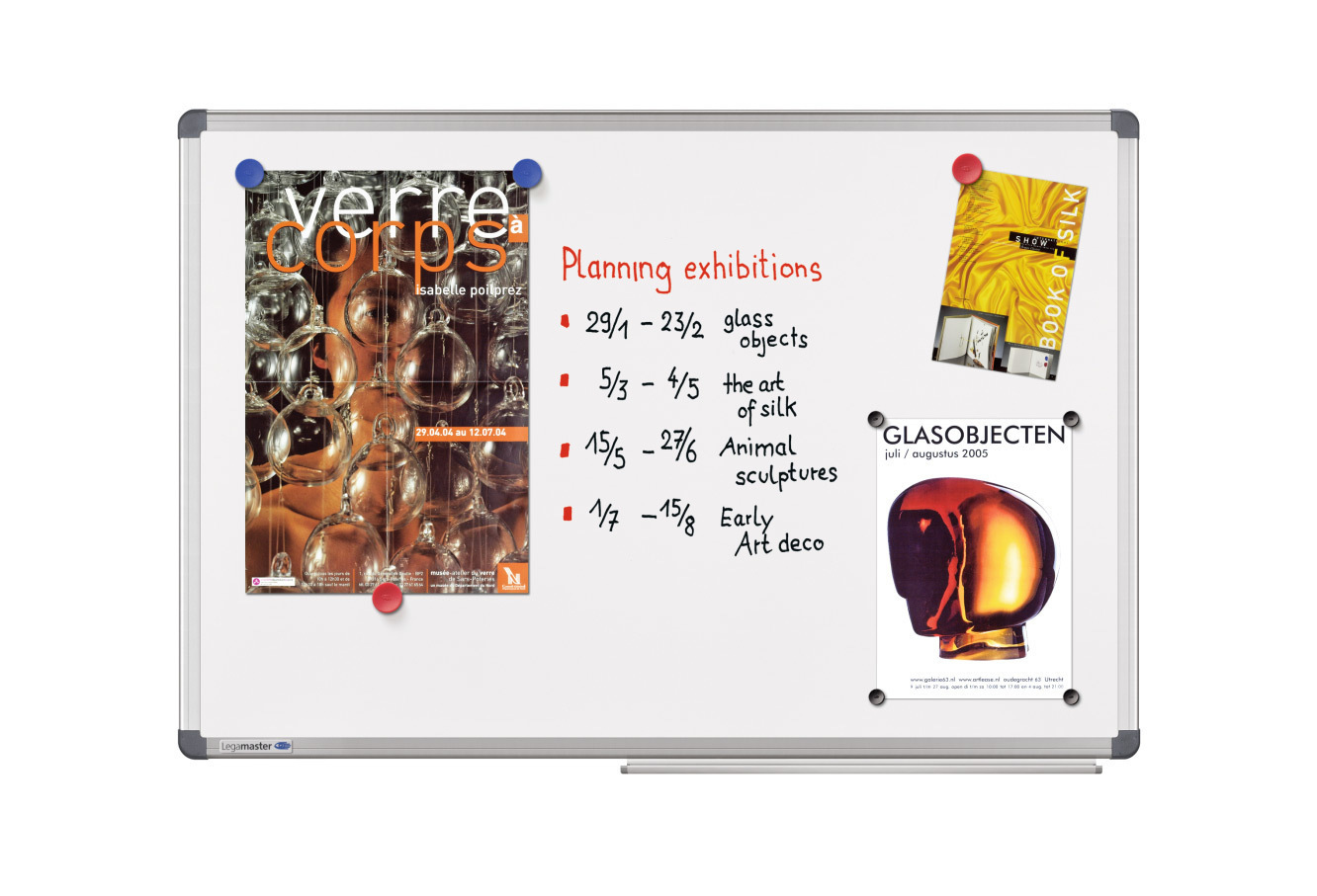 Legamaster Μαγνητικός Πίνακας Μαρκαδόρου Κρεμαστός Universal 100x150cm ...