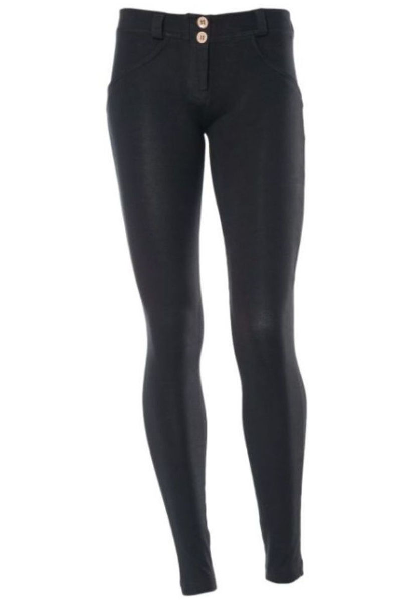 Freddy Γυναικείο Υφασμάτινο Παντελόνι Push-up σε Skinny Εφαρμογή Μαύρο ...