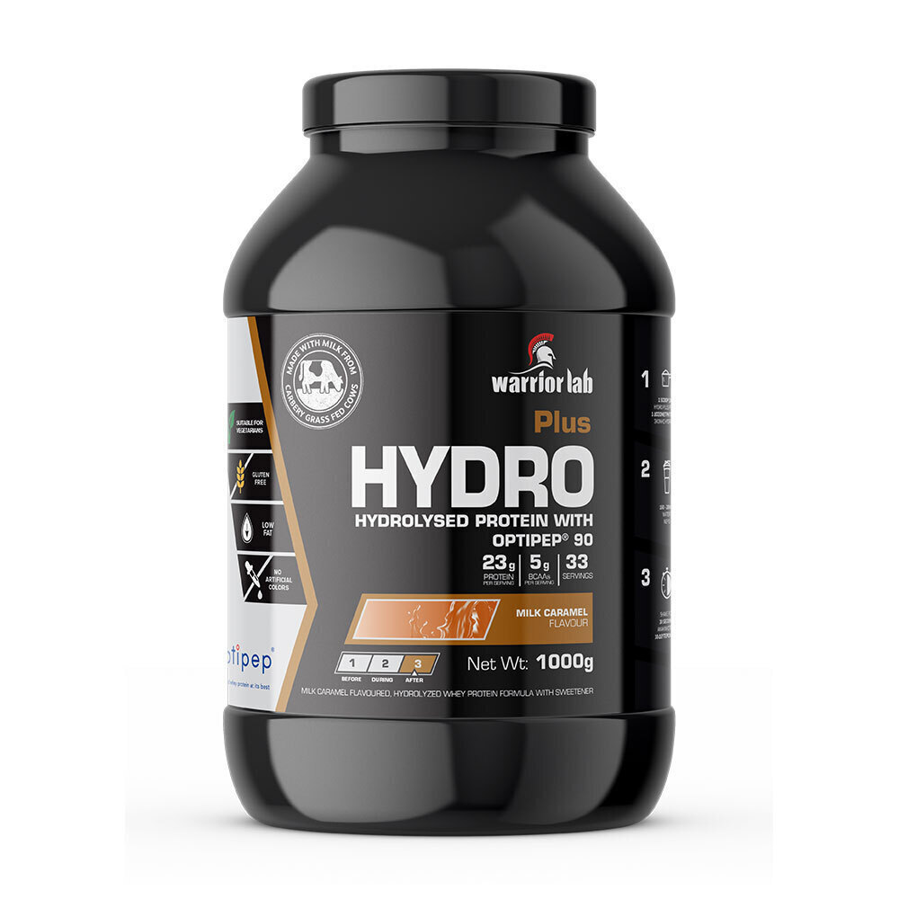Warrior Lab Hydro Plus Πρωτεΐνη Ορού Γάλακτος Χωρίς Γλουτένη με Γεύση Milk Caramel 1kg | Skroutz.gr
