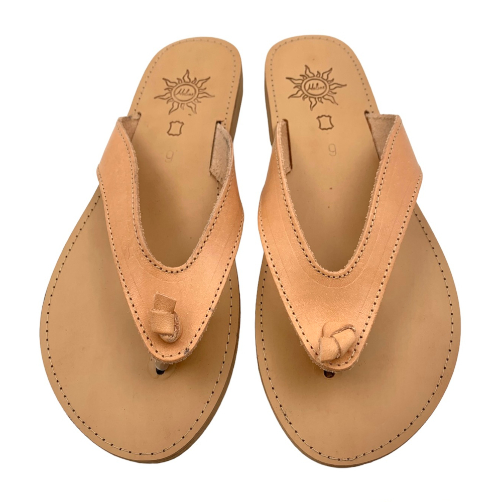 Helios Sandals Δερμάτινα Γυναικεία Σανδάλια σε Μπεζ Χρώμα 21001 ...