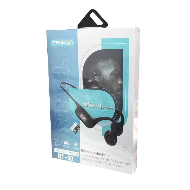 Treqa BT-30 Bone Conduction Bluetooth Handsfree Ακουστικά Μαύρα ...