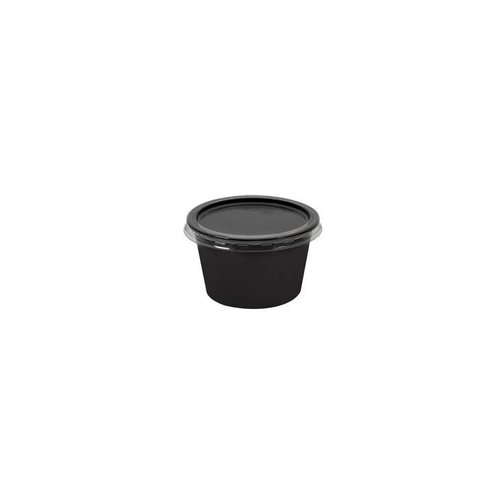 Intertan Σετ 100 Πλαστικά Κύπελλα με Χωρητικότητα 120ml Μαύρα QSCPP4 ...